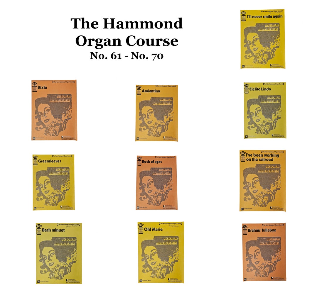 PICK ONE 60s 70s the New Hammond Organ Course Sheet Music . No. 61 to No. 70 - Etsy
