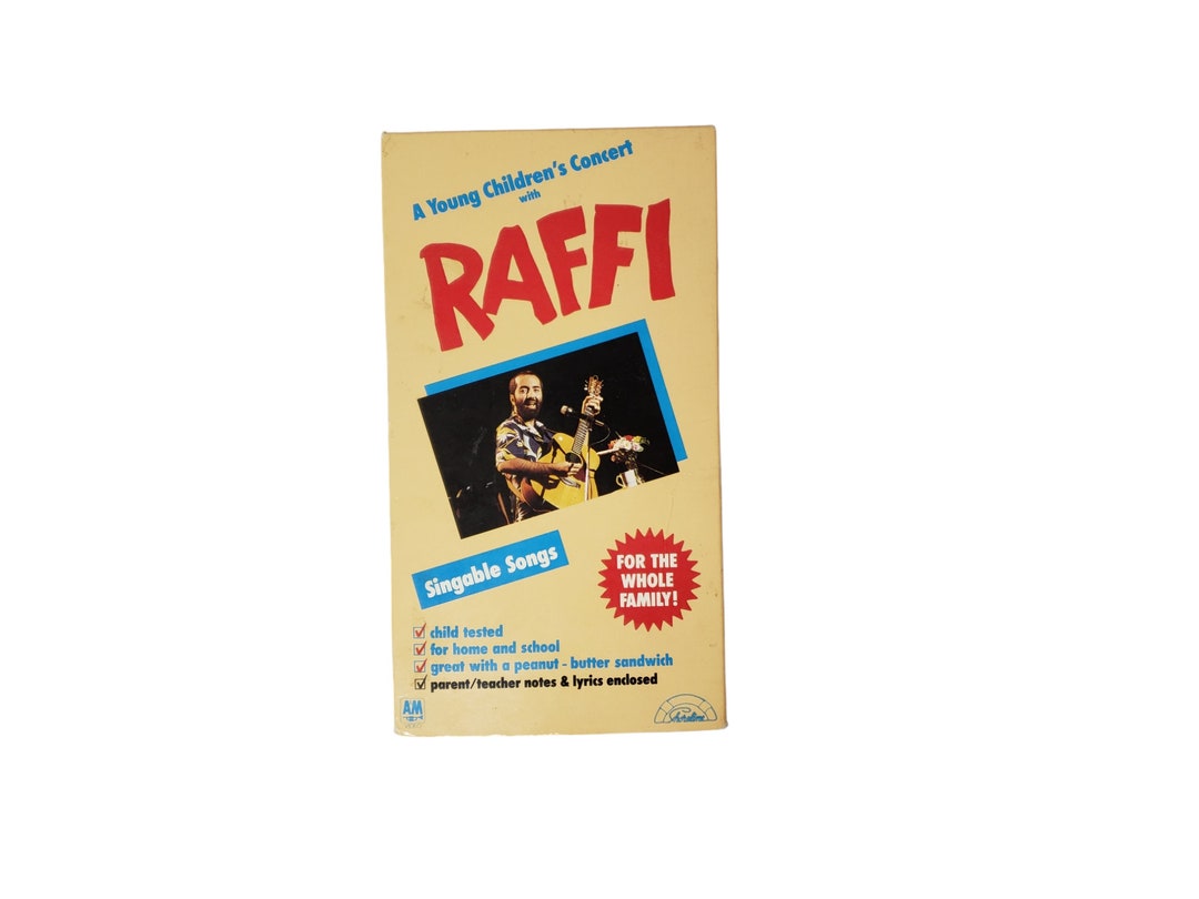 1984 Young Children's Concert With Raffi VHS . Comes With Song Lyric ...