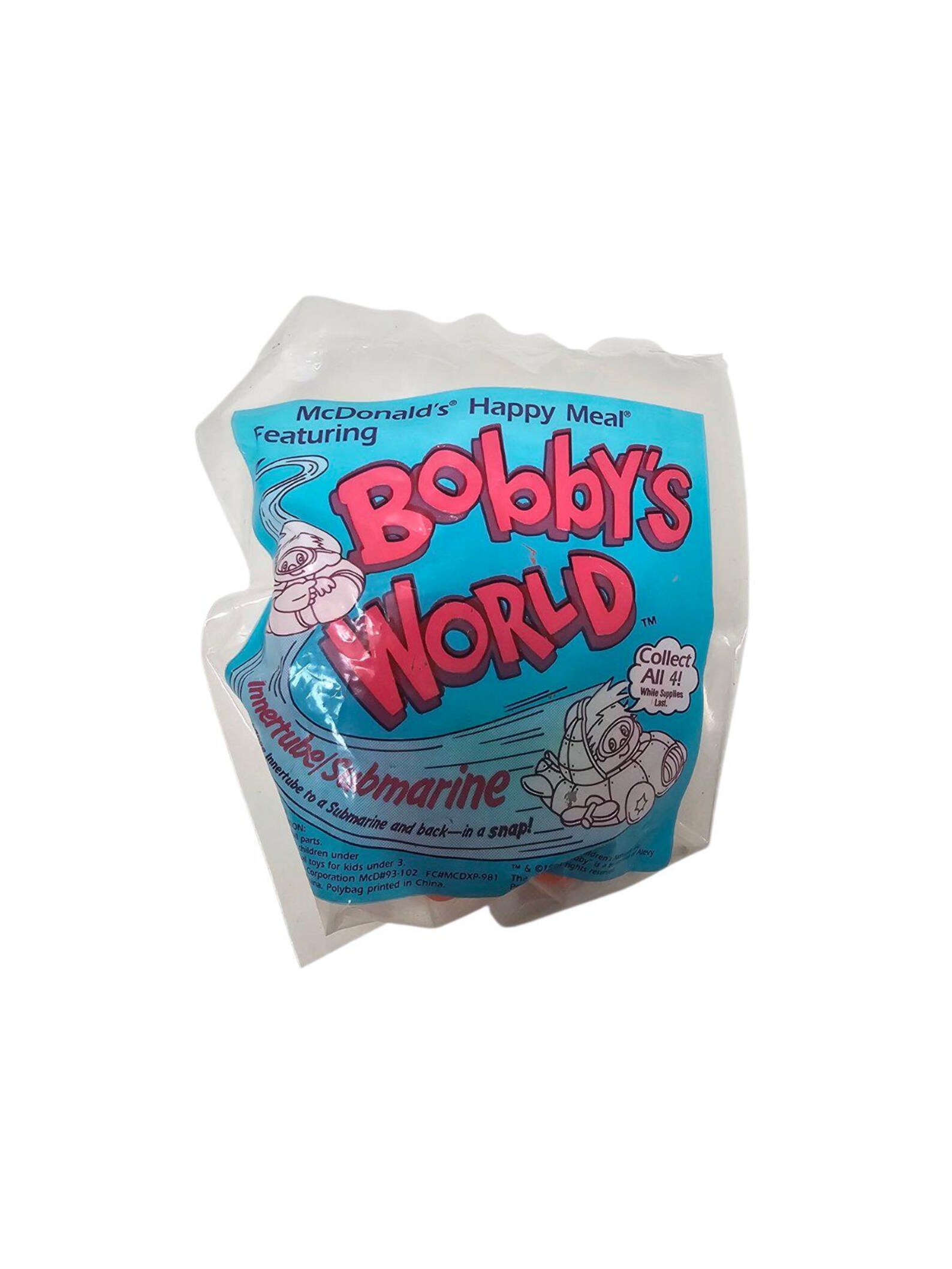 1993 - 1994 Bobby's World . Wagon / Race Car . Mcdonald's Happy Meal ...