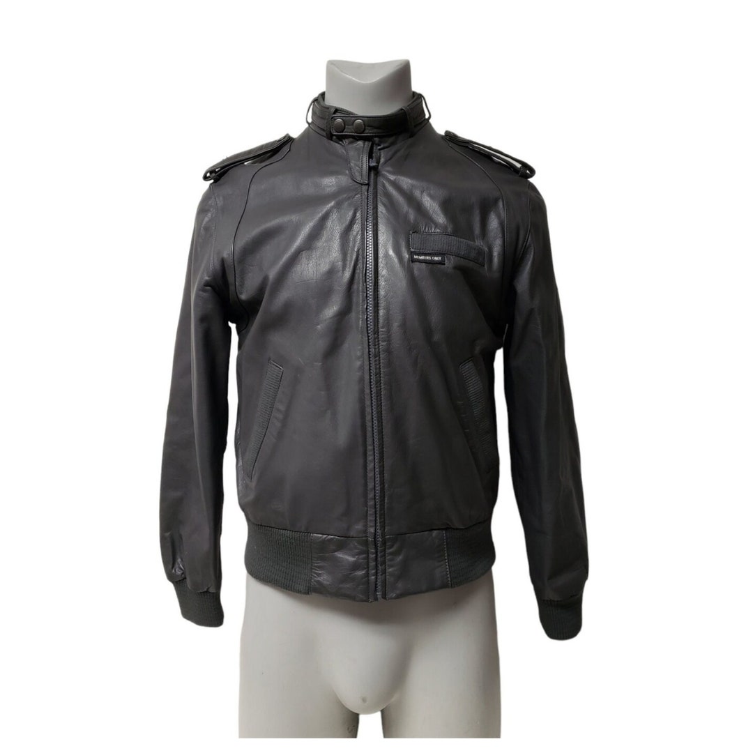 80s 90s Members Only Charcoal Gray Jacket . Size 40 - Etsy