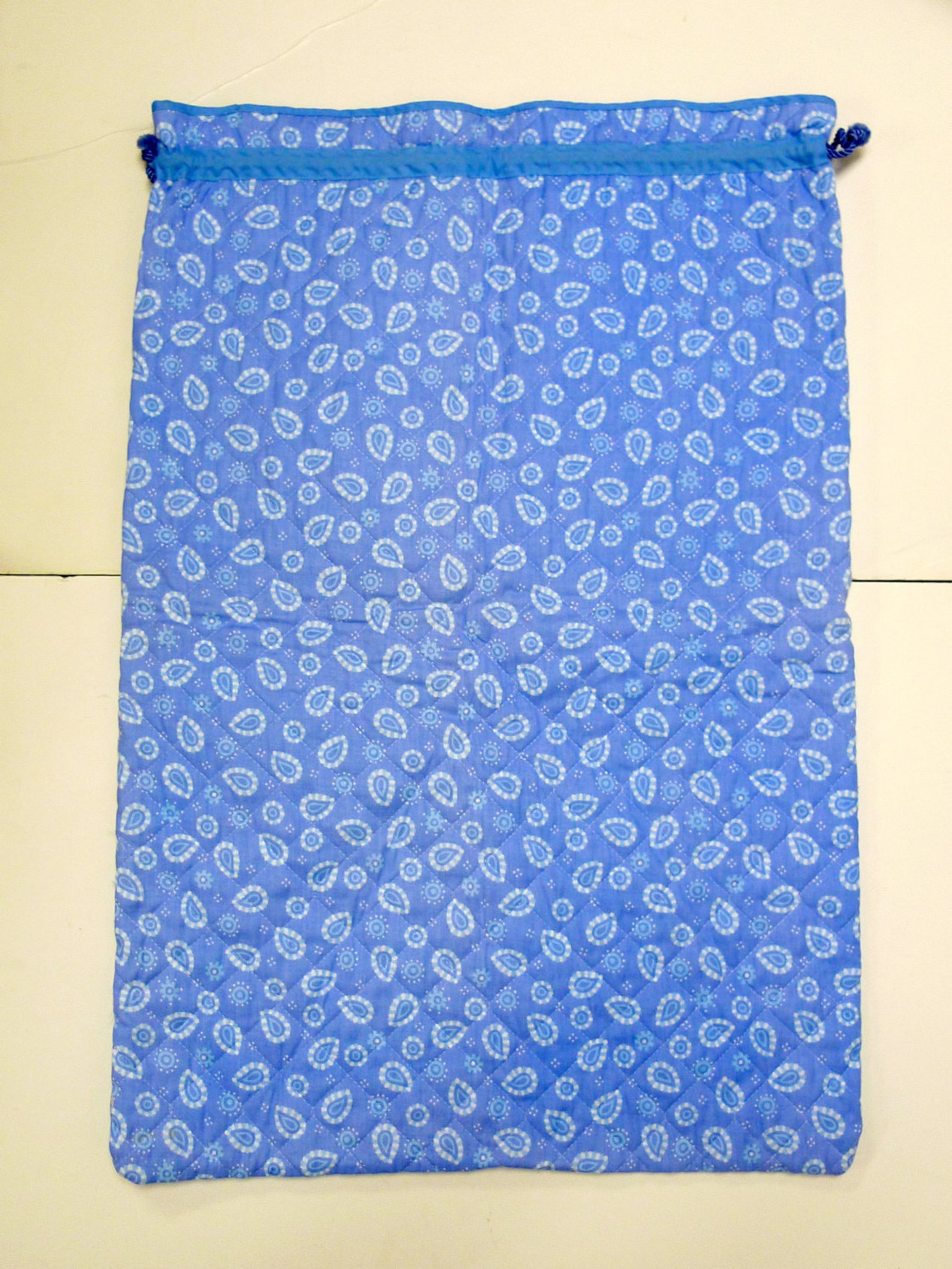 Quilted Drawstring Laundry Bag - Etsy