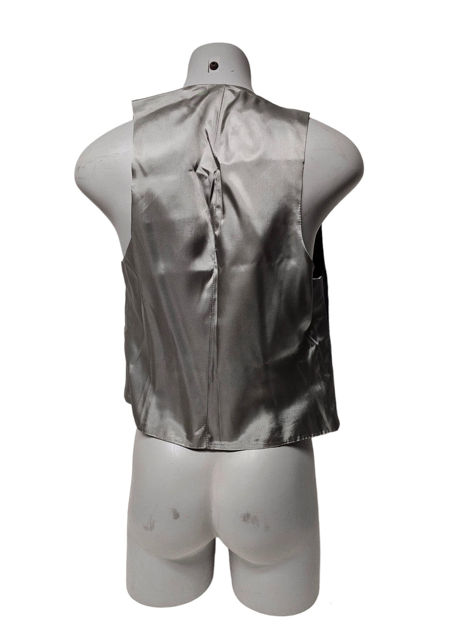 NEW With TAG!!! Johnny Carson Pinstripe Charcoal Gray Men's Vest . Long ...