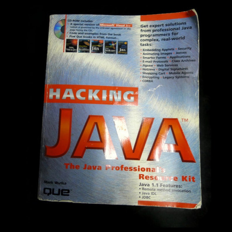 1996 Hacking Java The Java Professional S Resource Kit Etsy