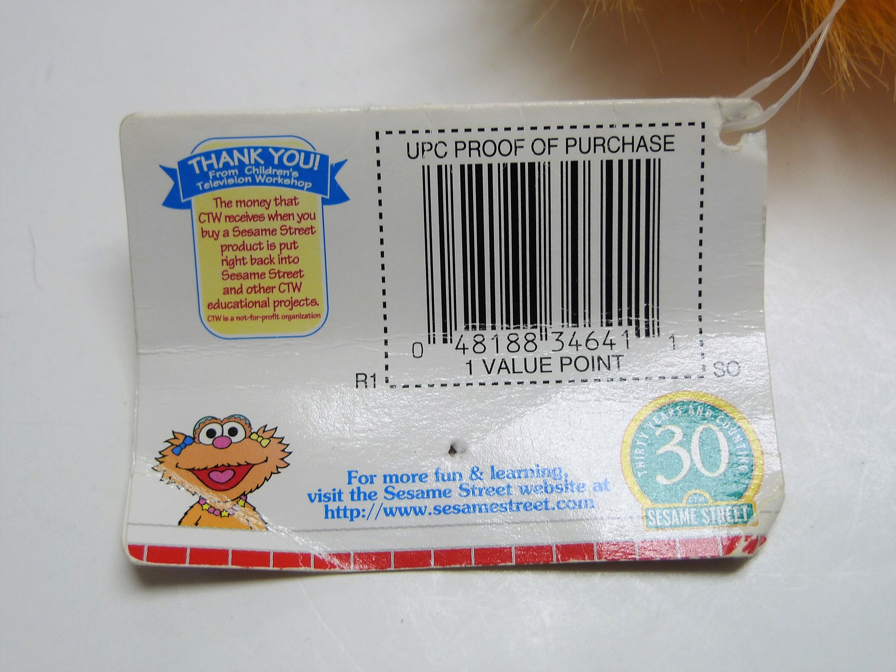 1997 DEADSTOCK! Zoe . Sesame Street Beans by TYCO Preschool Toys Inc ...