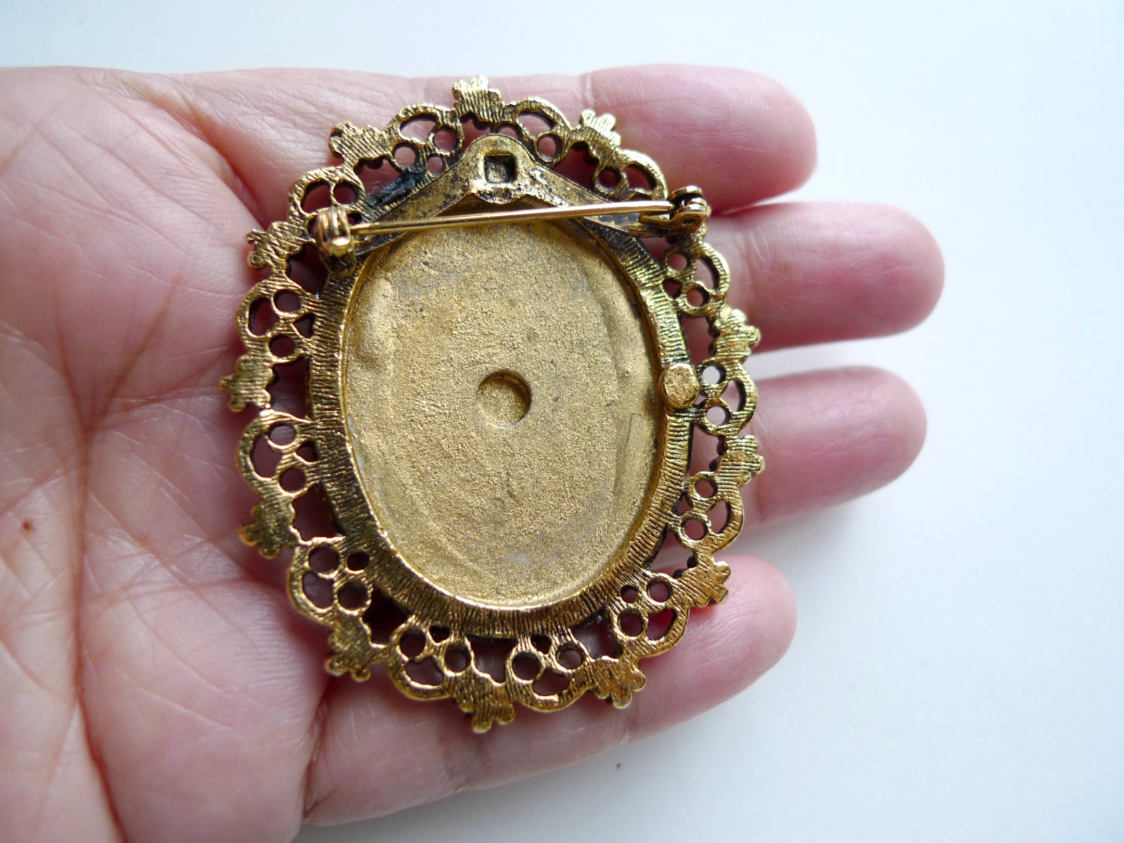 PAINTED FLORA Statement Brooch | Etsy