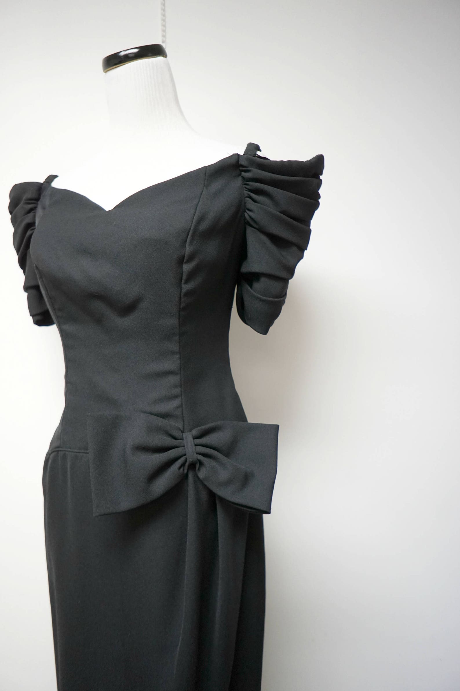 80s 90s off Shoulder . Long Torso . Overlap Asymmetrical . - Etsy