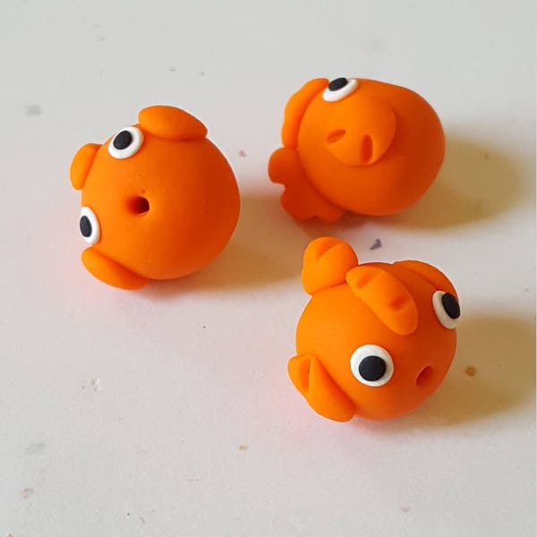 Clay Clay Goldfish - Etsy