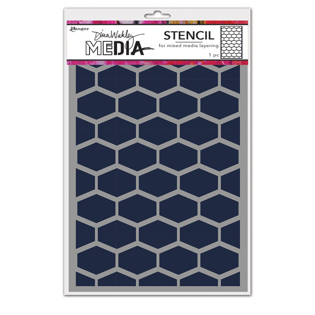 Ranger Inks Dina Wakley Media Stencil- Bumps - Etsy