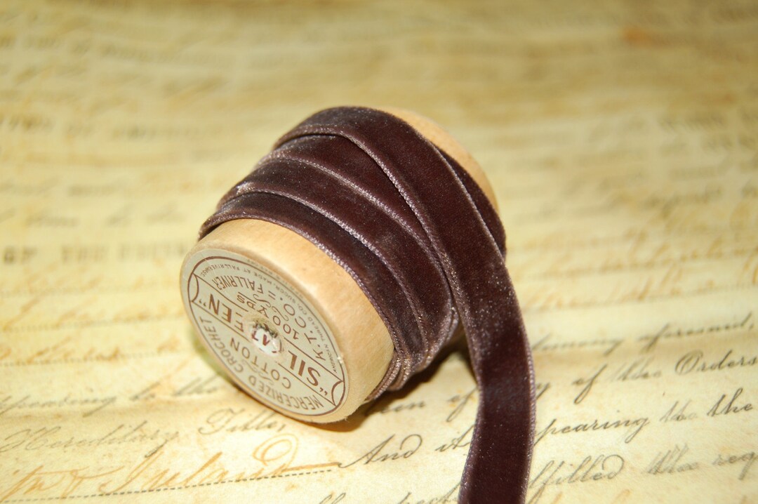 1/4 Inch Chocolate Fudge Brown Velvet Ribbon - Etsy