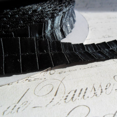 Spooky Black Satin Bats Ribbon Trim | Etsy