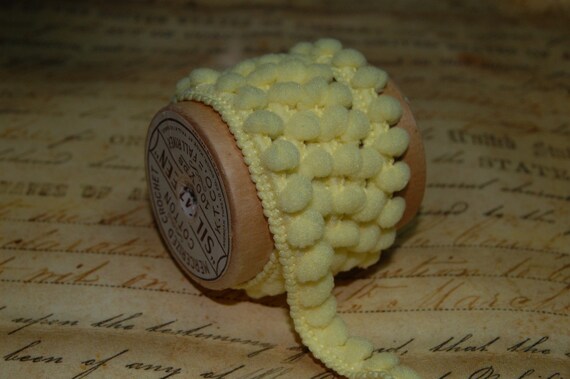 Sweet Butter Yellow Baby Pom Pom Trim | Etsy