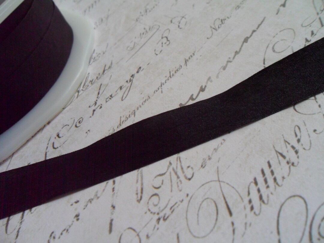 1/2 Inch Wide Raven Black Faux Silk Ribbon - Etsy