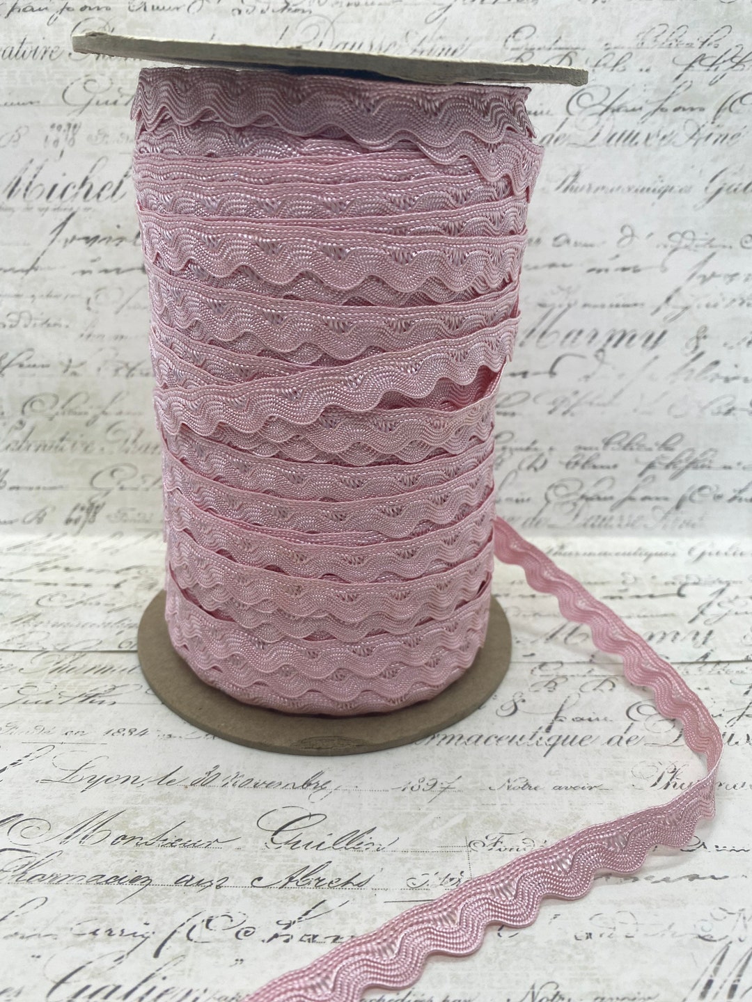 Rosy Pink Ric Rac With Edge 1/2 Inch Wide - Etsy