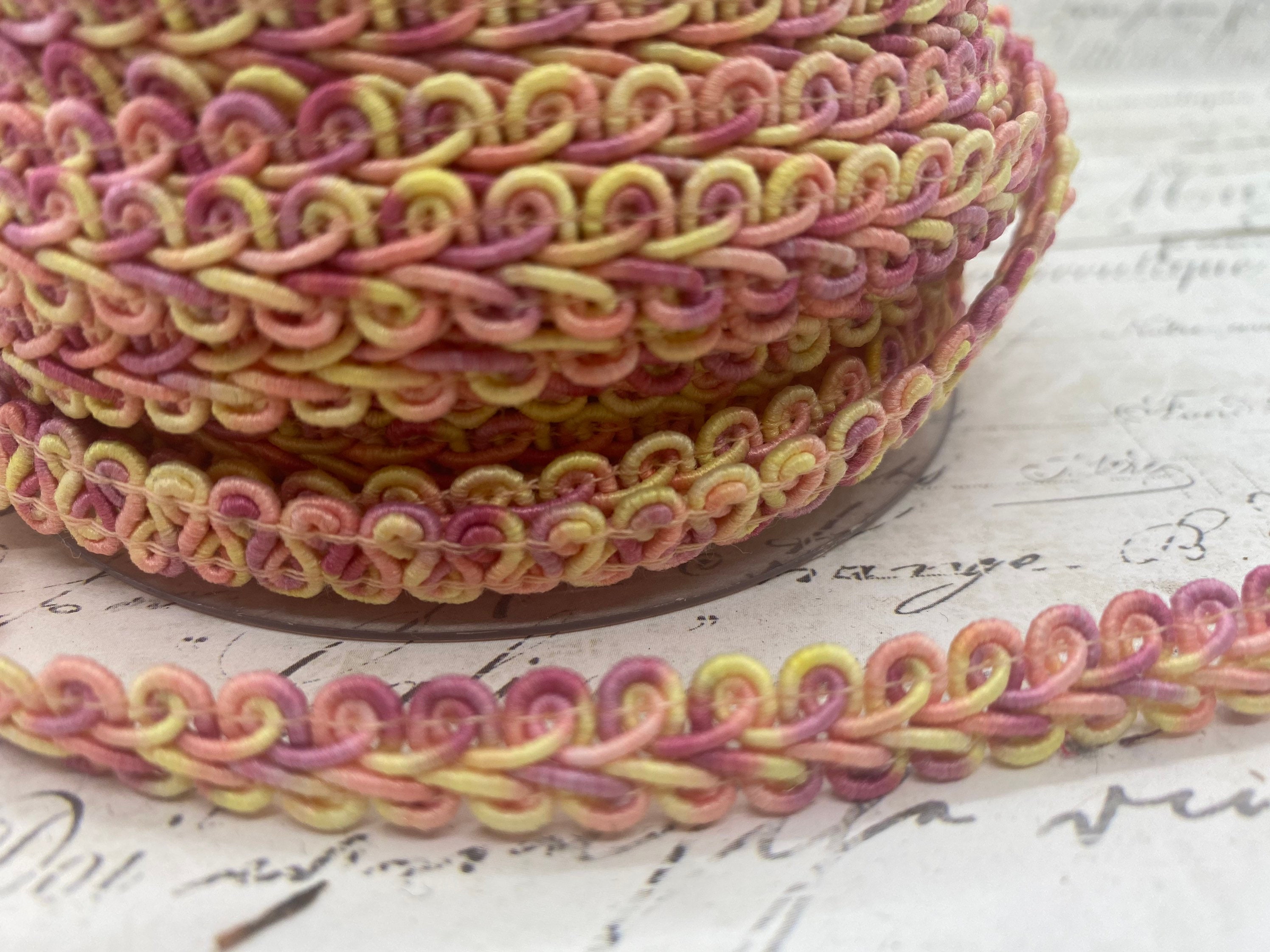 Beautiful Sherbet Multi Colored Woven Gimp Braid Approx 3/8 - Etsy
