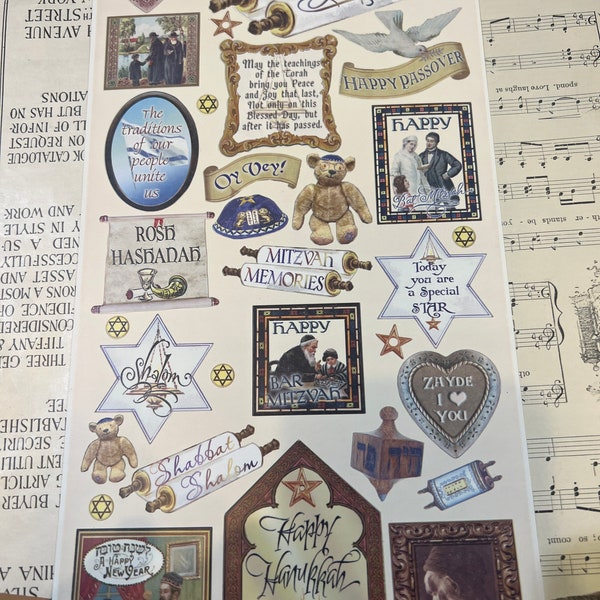Jewish Celebration Stickers - Etsy
