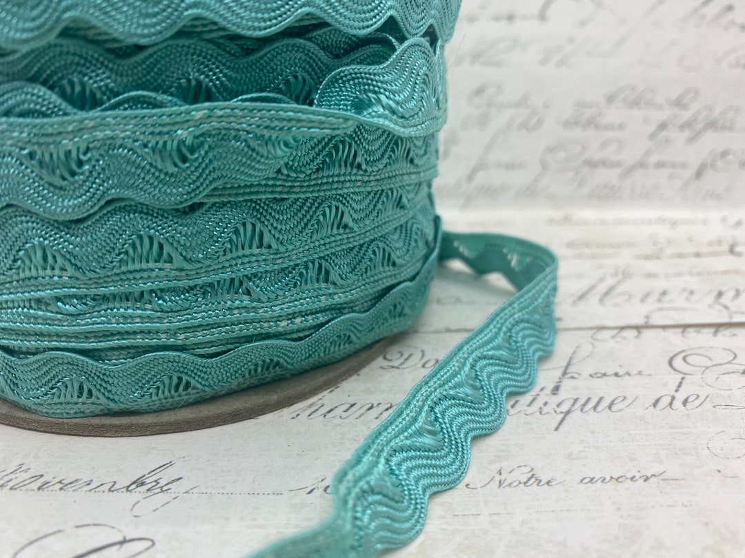 Teal Aqua Ric Rac With Edge 1/2 Inch Wide - Etsy