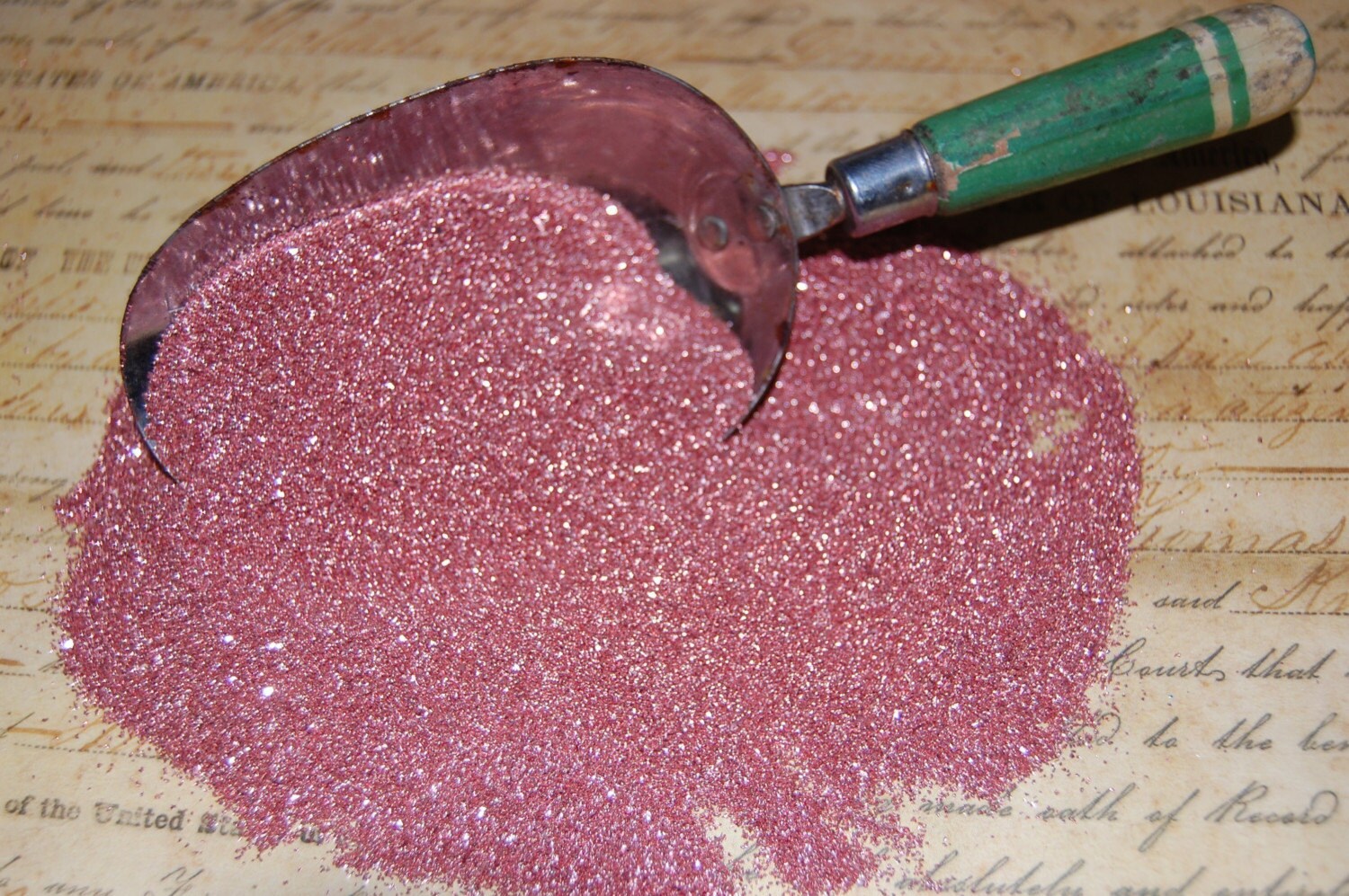 Ballet Pink Vintage German Glass Glitter - Etsy