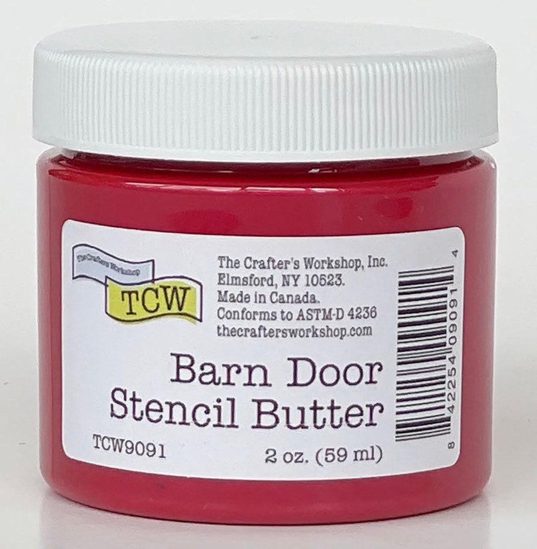 The Crafters Warehouse Stencil Butter Barn Door Red - Etsy