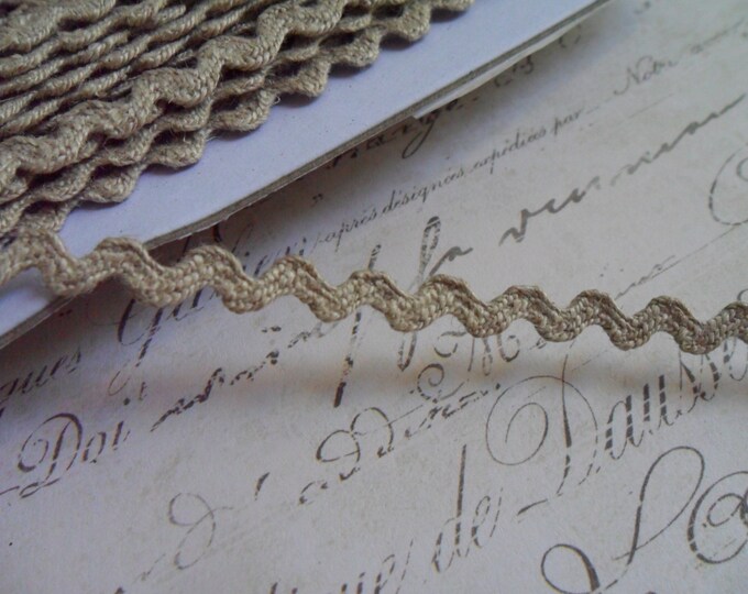 Natural Linen Ric Rac, 1/4 Inch Wide - Etsy