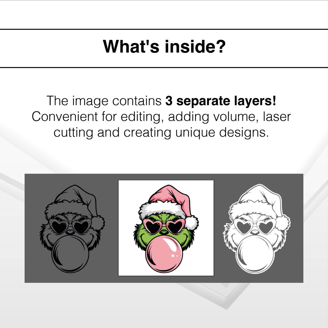 Grinch Bubblegum SVG | Cool Christmas Grinch Face With Heart Sunglasses ...