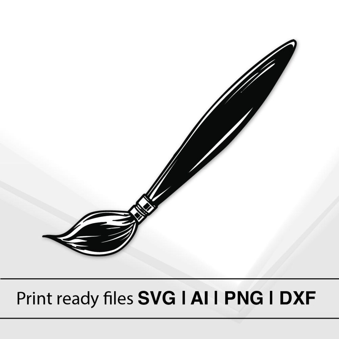 Paintbrush Vector | Paintbrush SVG | Instant Download | Brush Clipart ...
