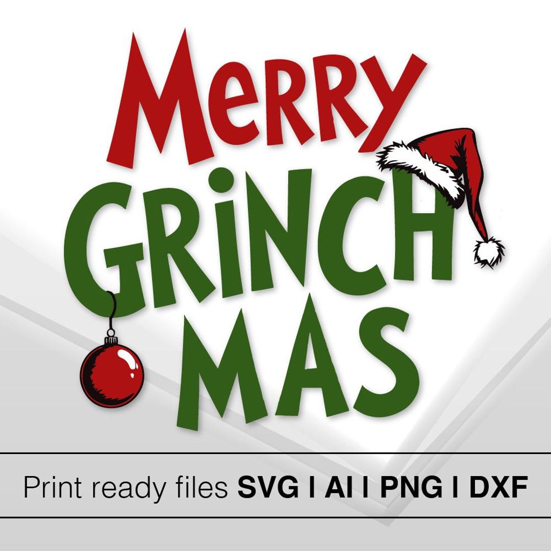 Merry Grinchmas SVG | Instant Download | Grinch Graffiti Art | Funny ...