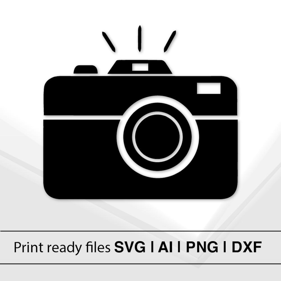 Camera Icon SVG | Instant Download | Photography Clipart | Camera ...
