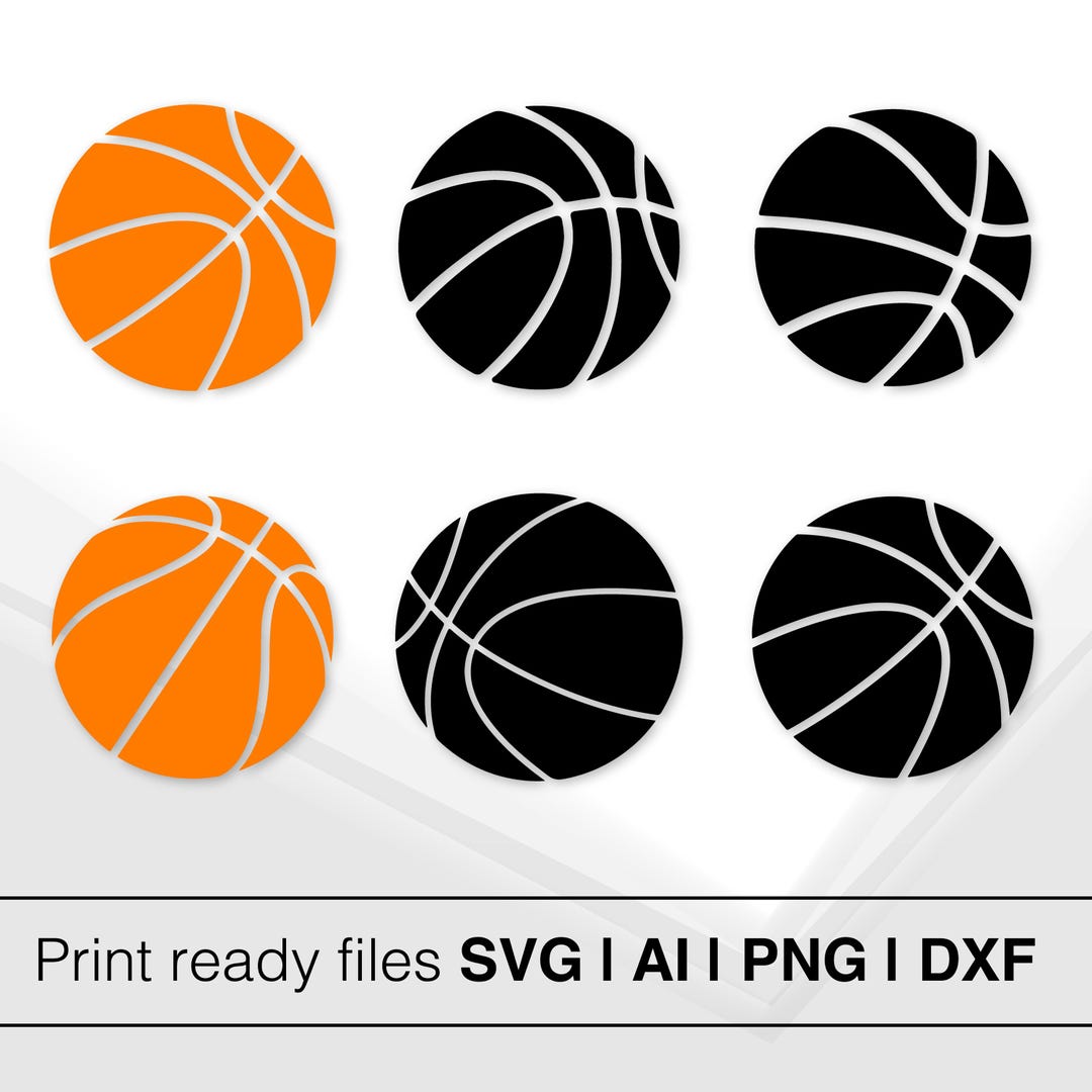 Basketball SVG | Instant Download | Basketball Clipart | Basketball Cut ...