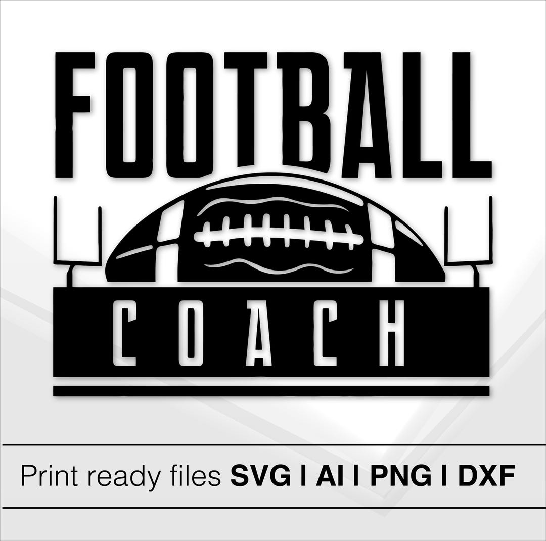 Football Coach Svg Design | Instant Download | American Football Svg ...
