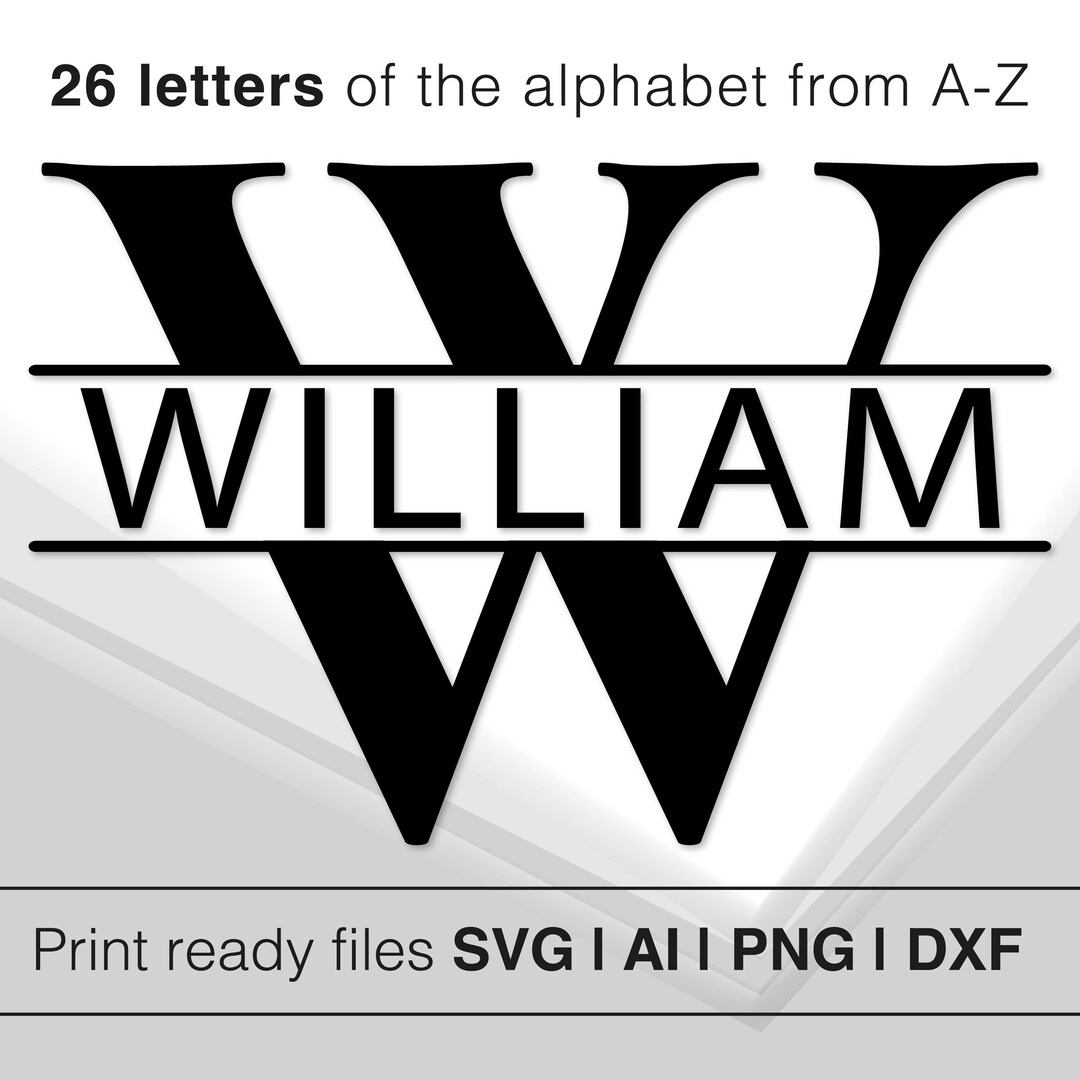 Fancy Calligraphy Alphabet SVG | Monogram Initials for Cricut | Elegant ...