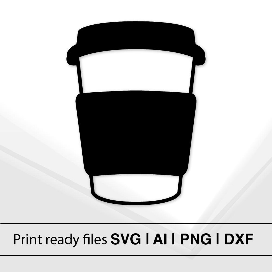 Coffee Cup SVG | Coffee Silhouette Design | Instant Download | Caffeine ...