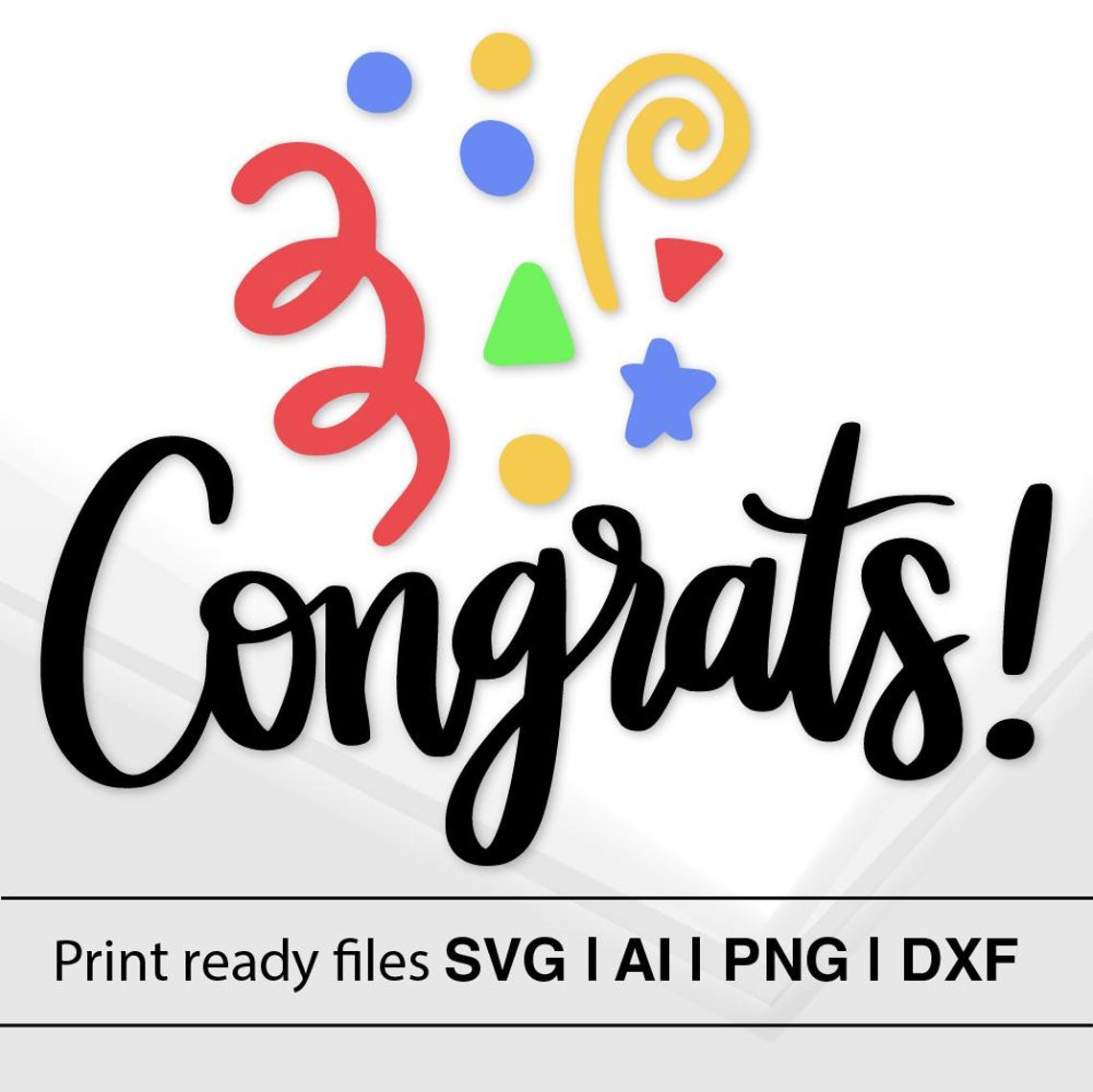 Congratulations SVG | Instant Download | Hand Lettered Congrats SVG ...