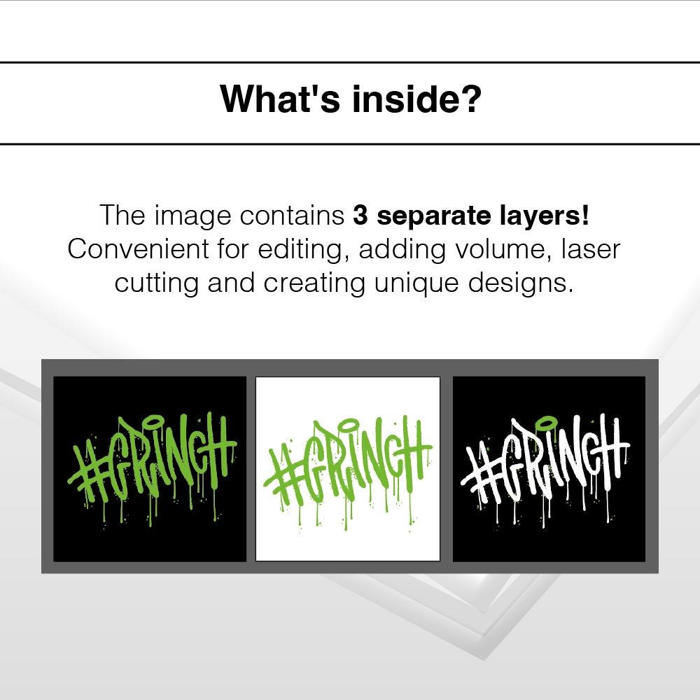 Grinch SVG | Instant Download | Grinch Graffiti Art | Funny Christmas ...