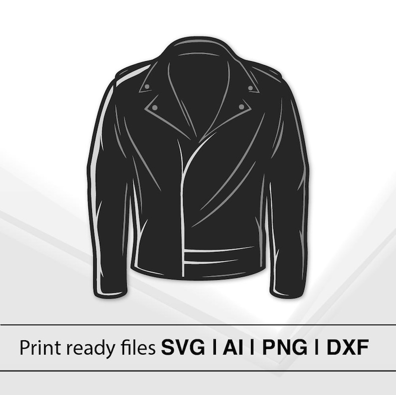 Classic Leather Jacket Design | Instant Download | Motorcycle Jacket ...