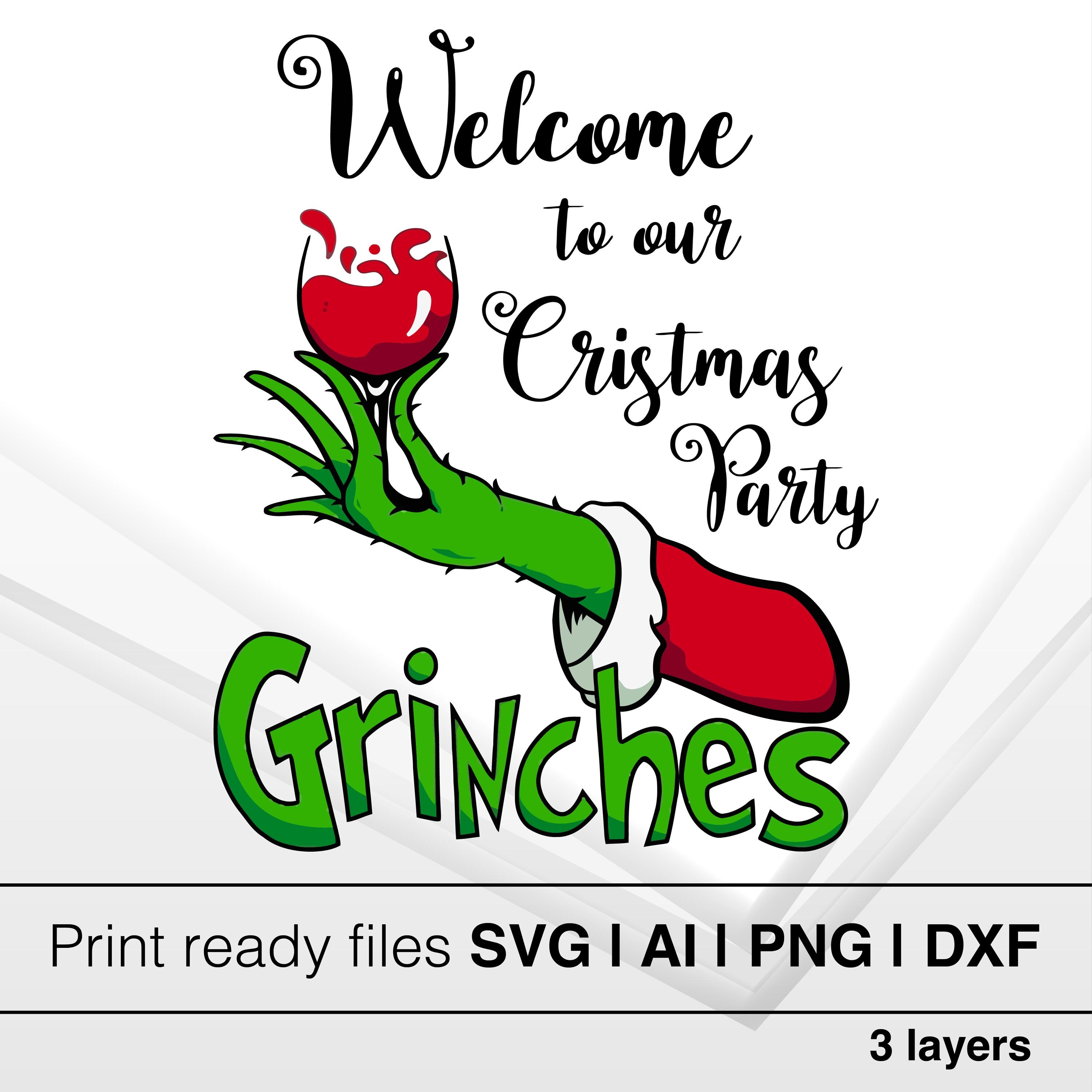 Grinch Hand Svg | Grinch Face Silhouette | Grinch Face Svg |christmas ...