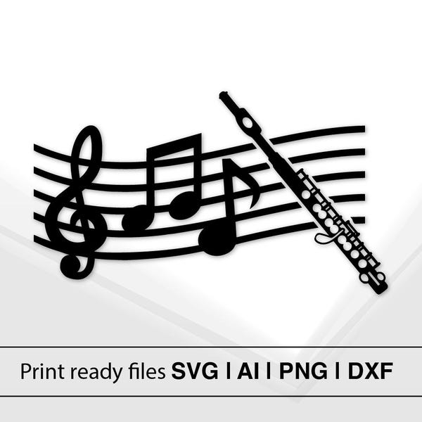 Flute Svg - Etsy