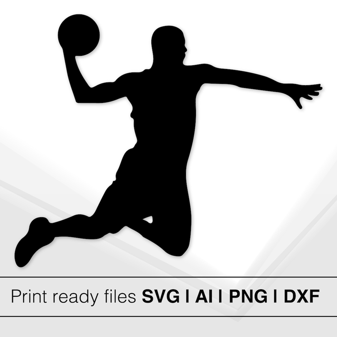Basketball Dunk SVG Instant Download Slam Dunk Clipart Sports ...