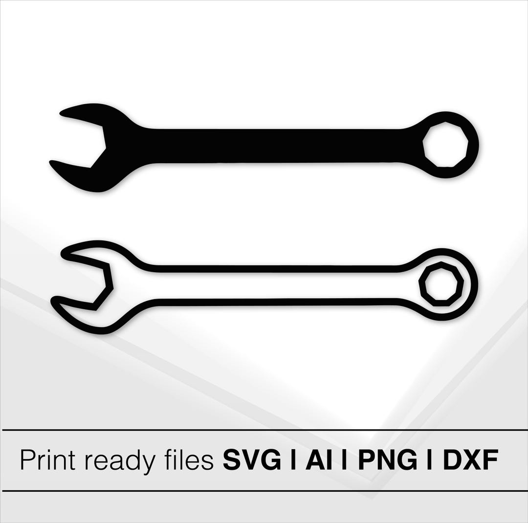 Wrench Vector Files | Instant Download | Tool Graphics | DIY Project ...