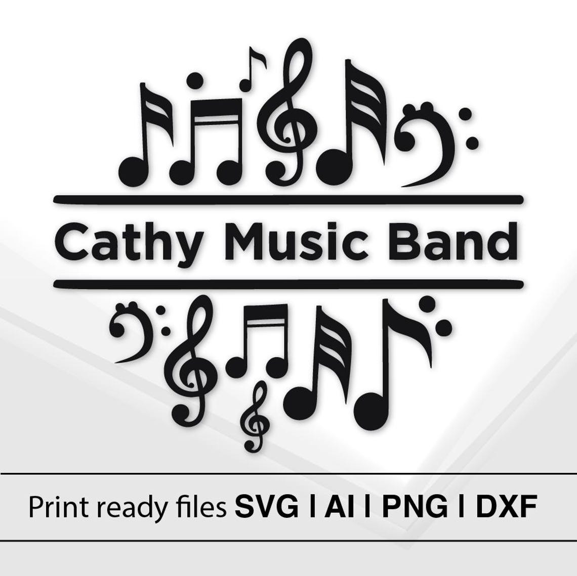 Music Notes Vector Design | Instant Download | Musical Symbols Svg AI ...