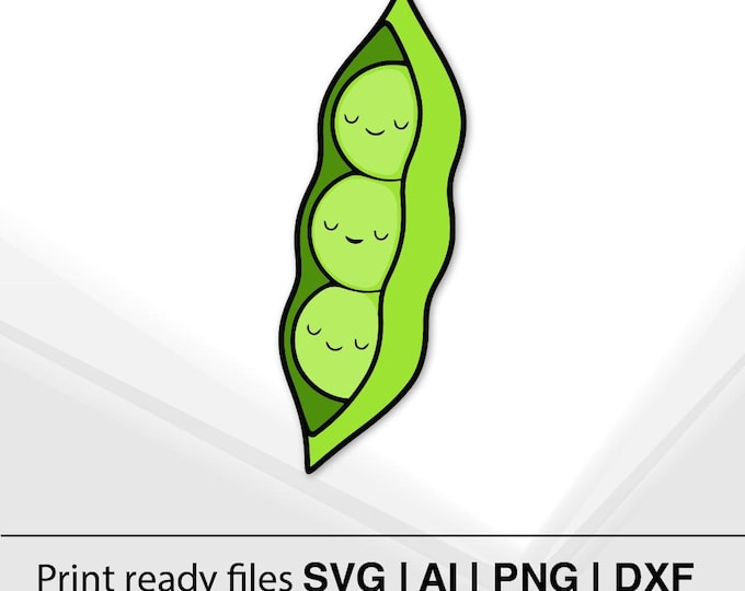 Peas in a Pod Clipart - Clip Art and Digital Paper Set - Etsy Denmark