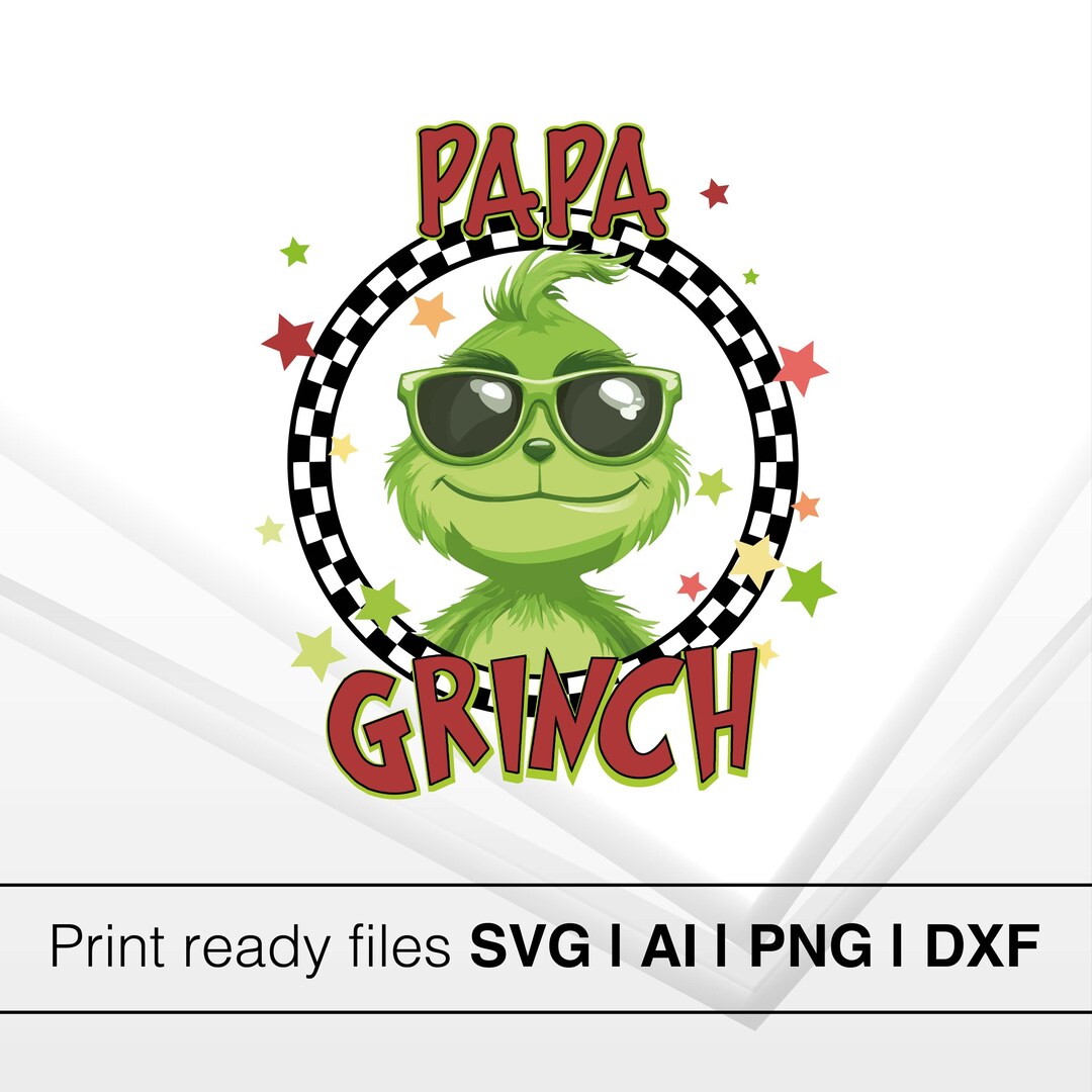Papa Grinch| Grinch Family Svg | Grinch SVG | Team Grinch SVG | Papa ...