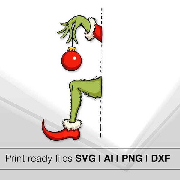 Grinch Peeker - Etsy
