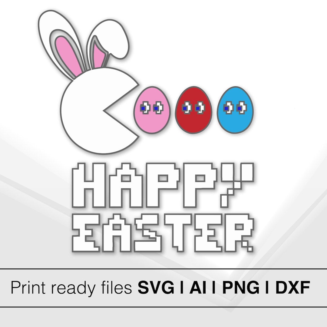 Retro Easter Bunny Game Art | Instant Download | Pixel Art Easter ...