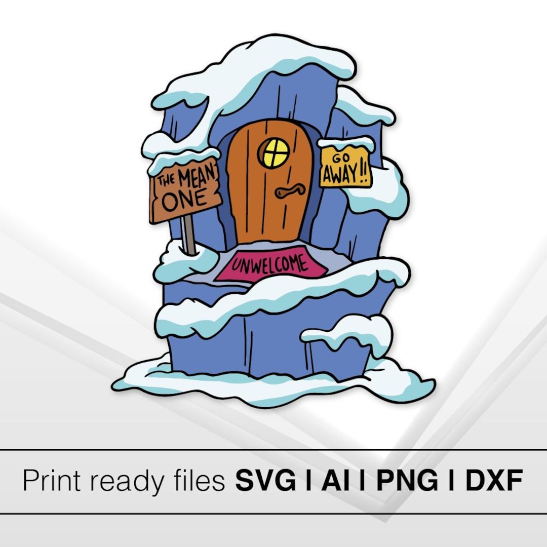 Grinch Cave | Instant Download | Grinch SVG | Welcome to Whoville Door ...
