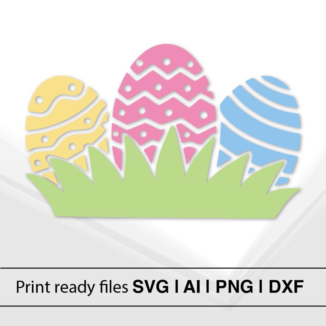 Pastel Easter Eggs Design | Instant Download | Easter Egg Clipart ...