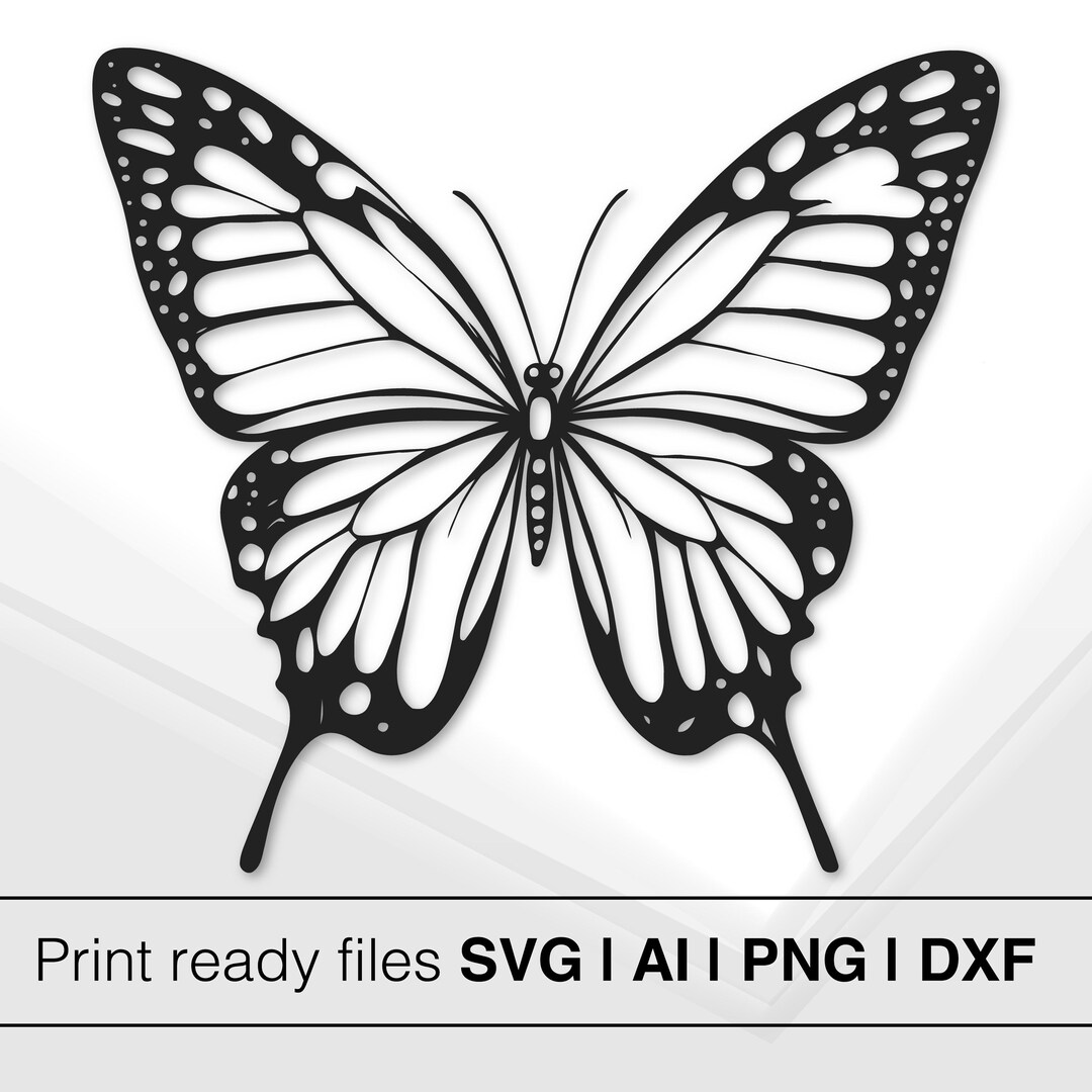 Monarch Butterfly SVG | Butterfly Clipart | Instant Download | Cut File ...