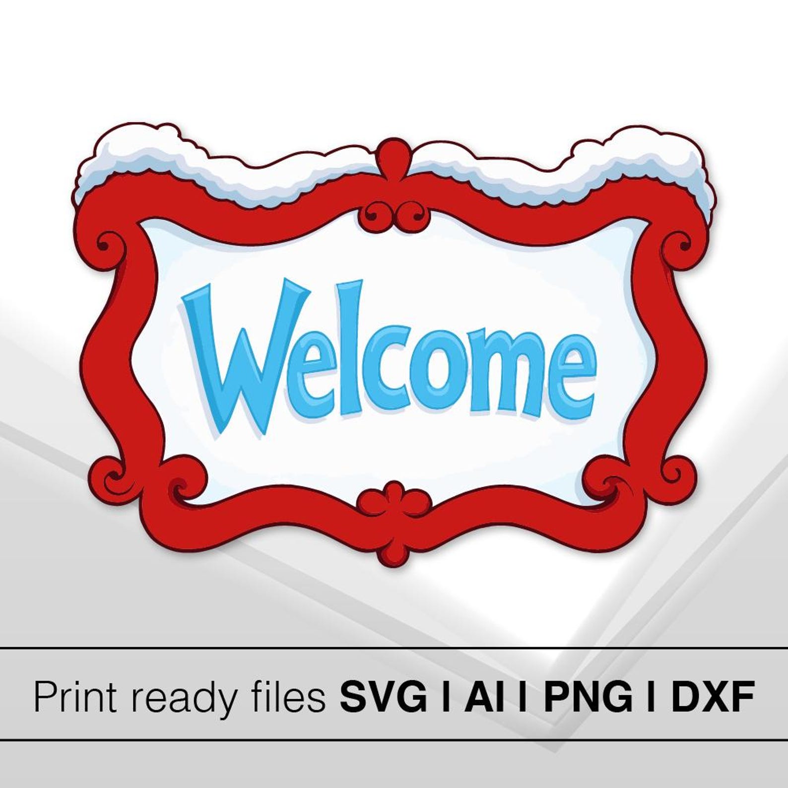 Welcome to Whoville Ornament Sign SVG | Grinch SVG PNG | Instant ...