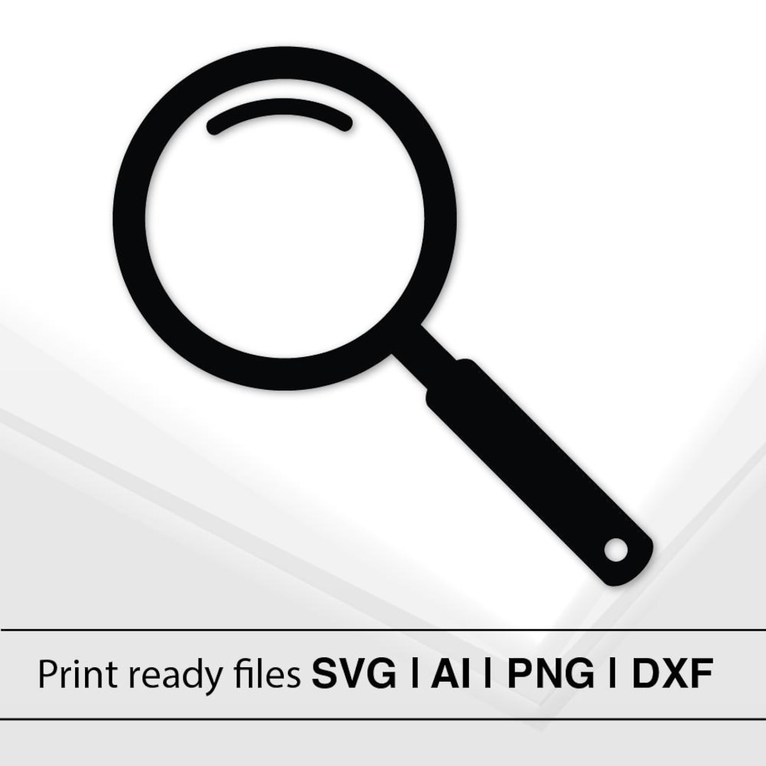 Minimalist Magnifying Glass Icon | Instant Download | Vector File for ...