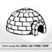 Igloo SVG | Arctic Igloo Art | Igloo Clipart | Igloo Cricut | Igloo Silhouette | Igloo Cut File ...