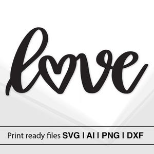 Love Heart SVG Instant Download Valentines Day Cut File Romantic Love ...